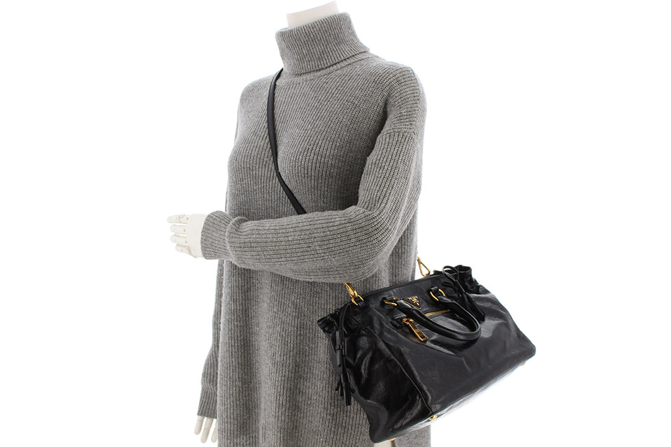 2WAYショルダー レザー 黒 BN1921