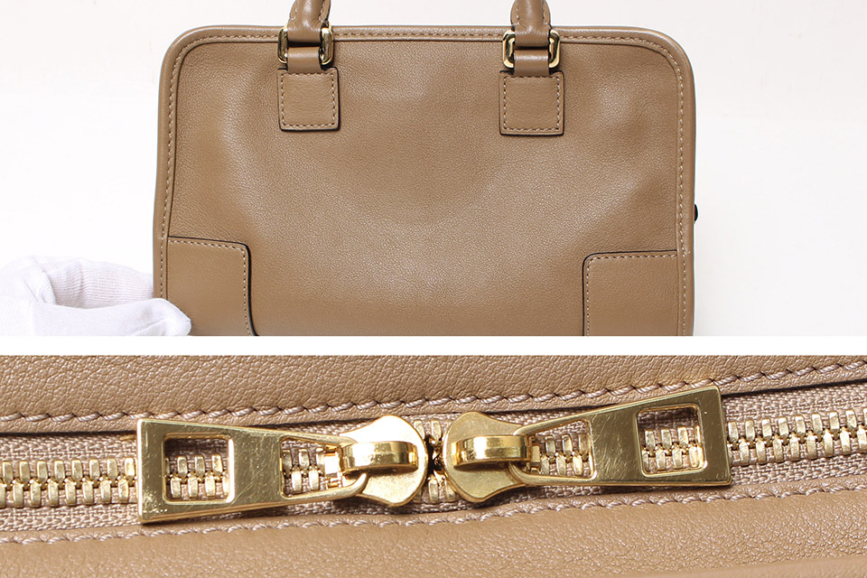 アマソナ23 2WAYハンドバッグ レザー ブラウン ゴールド金具 352.30.N71